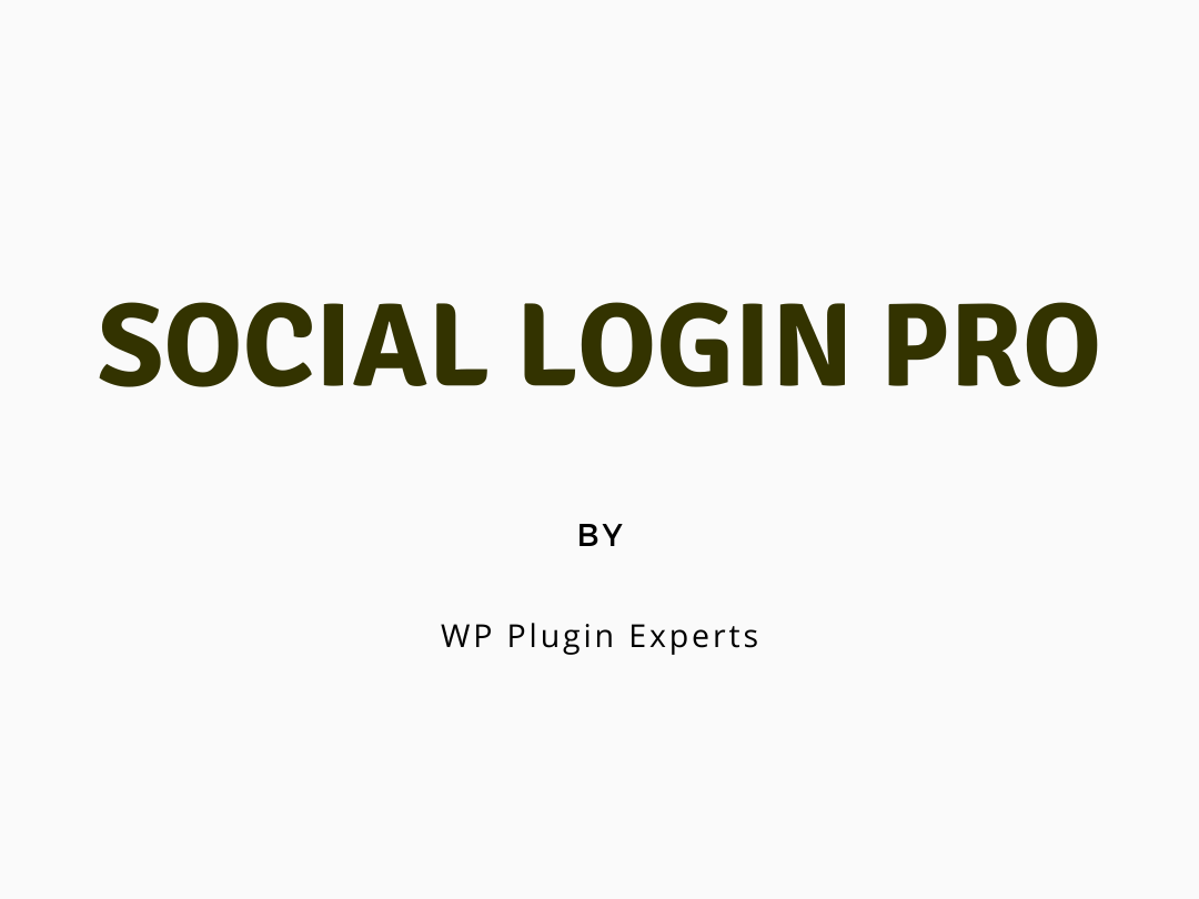Social Login Pro - InfoBahn